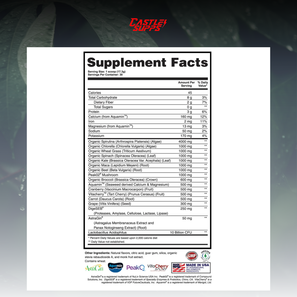 Greens Apollon – CASTLE SUPPS