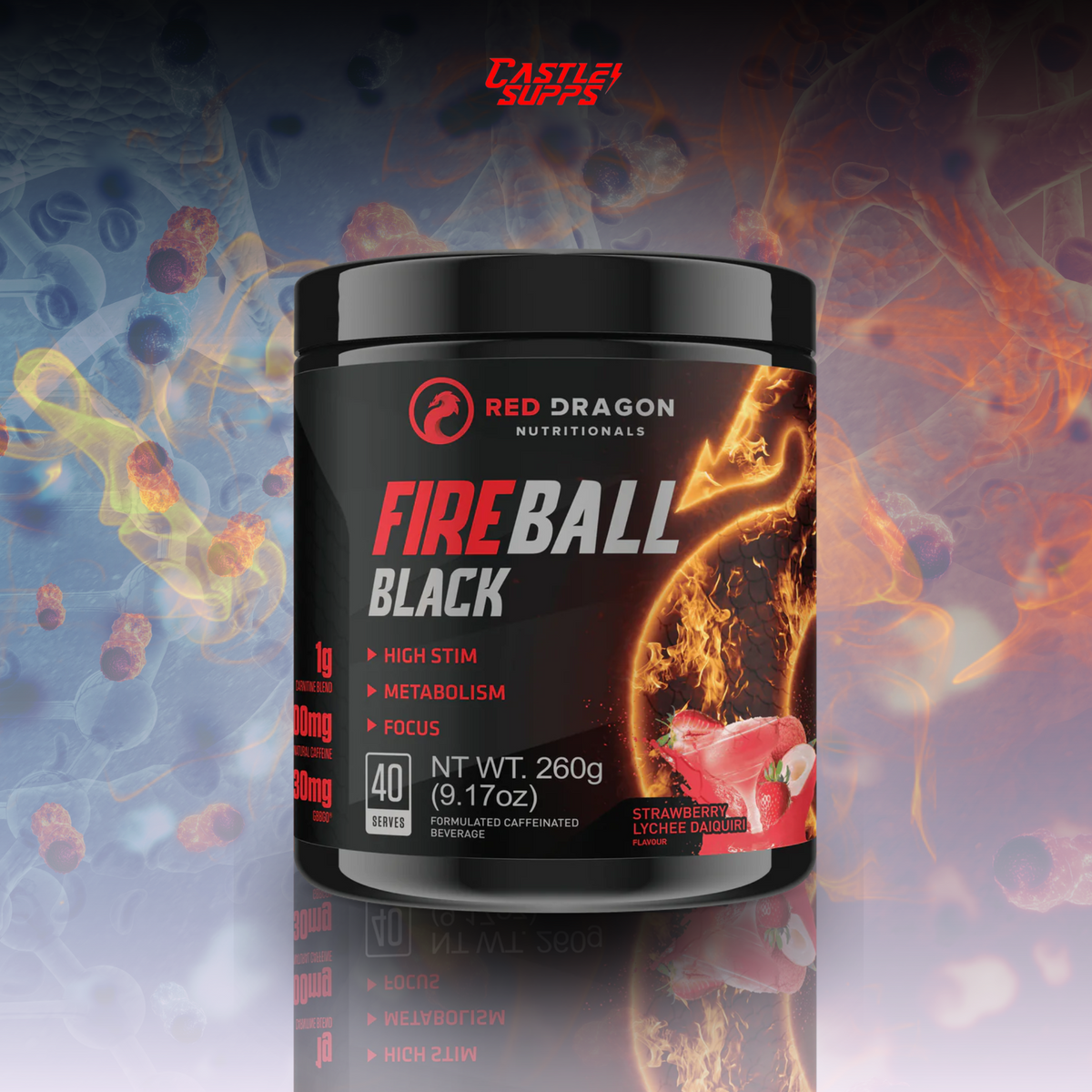 RDN FIREBALL BLACK THERMOGENIC – CASTLE SUPPS